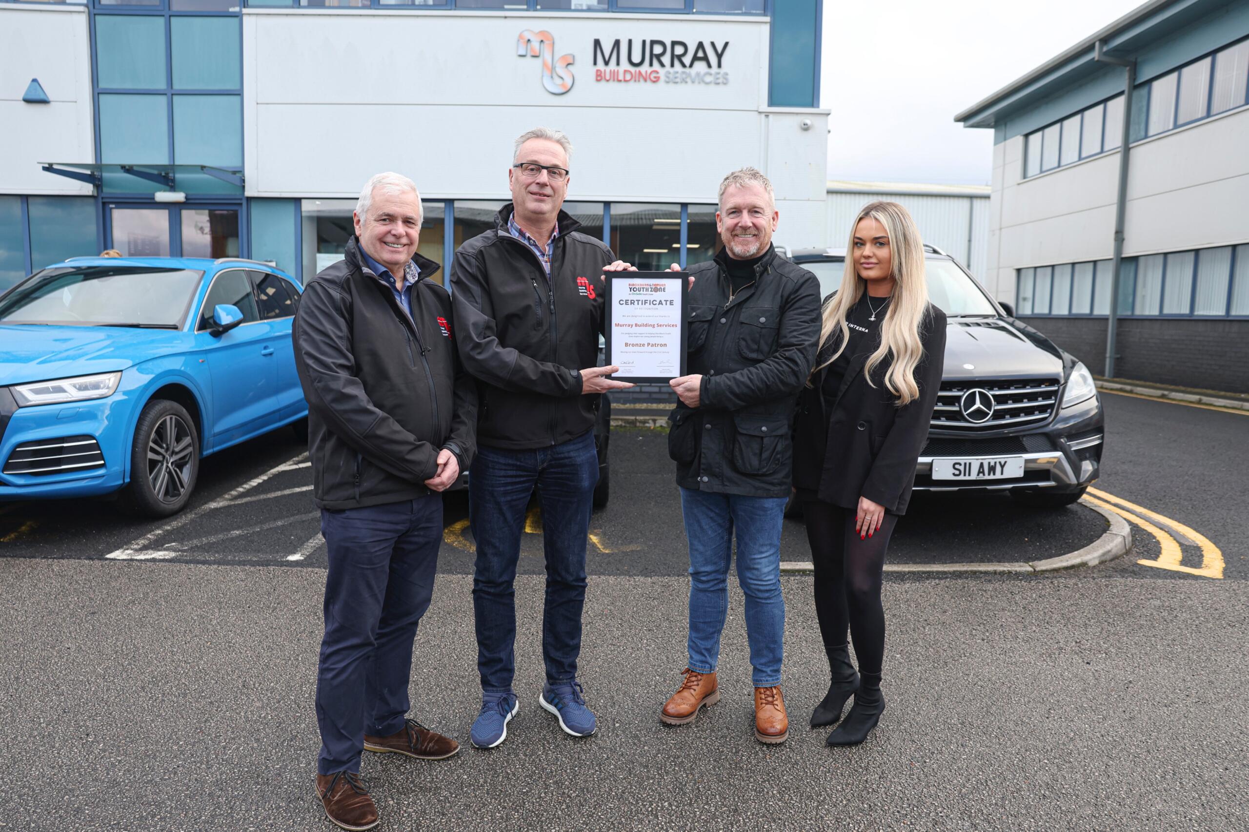 Murray Building Services Joins Blackburn & Darwen Youth Zone Network as Bronze Patron | Member ...